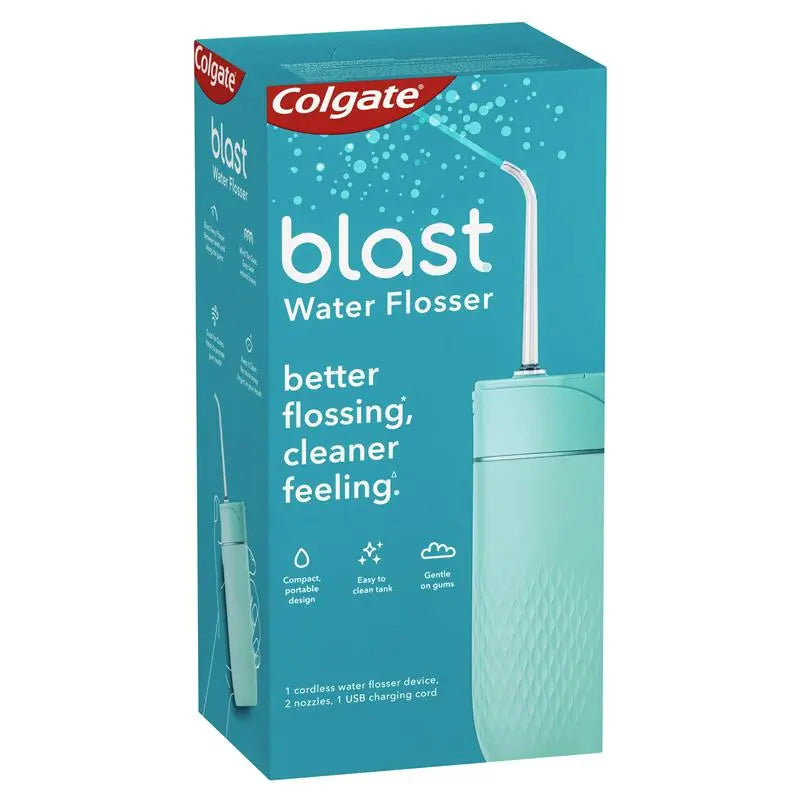 Colgate Blast Cordless Waterproof Rechargeable Water Flosser Teal ...
