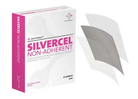 Silvercel Non Adherent Dressing 5cm X 5cm BOX Of 10 - MyAussieChemist