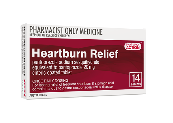 PHARMACY ACTION HEARTBURN RELIEF 14 Tablets - MyAussieChemist