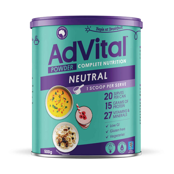 Advital Powder Complete Nutrition Neutral 500gm Each – MyAussieChemist