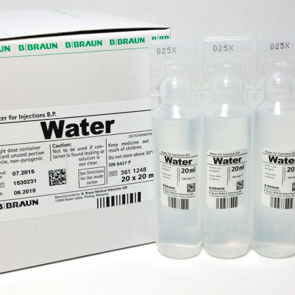 Water For Injection 20Ml Box 20 - MyAussieChemist