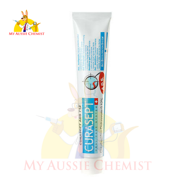 Curasept ADS 712 0.12% Chlorhexidine Toothpaste Gel 75ml SLS Free ...