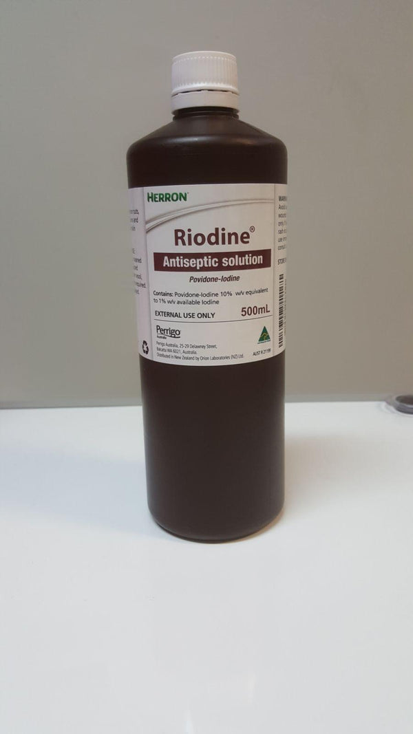 Riodine Pov-Iodine Solution 10% 500Ml, Each - MyAussieChemist