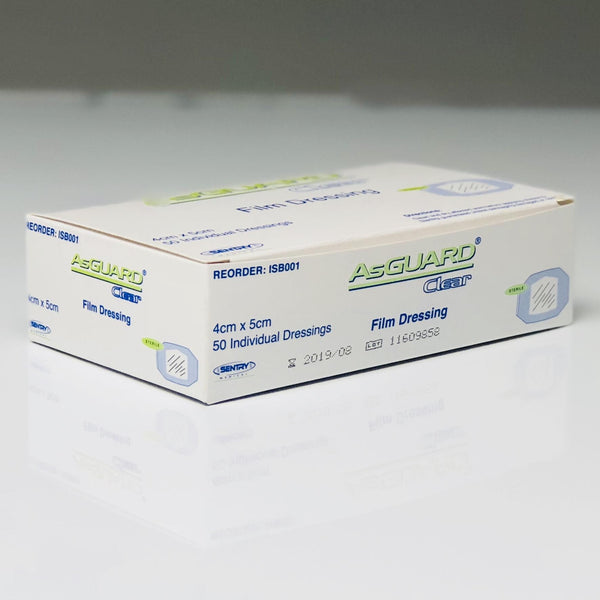 Asguard Clear Film Dressing 4Cmx5Cm Box 50 - MyAussieChemist